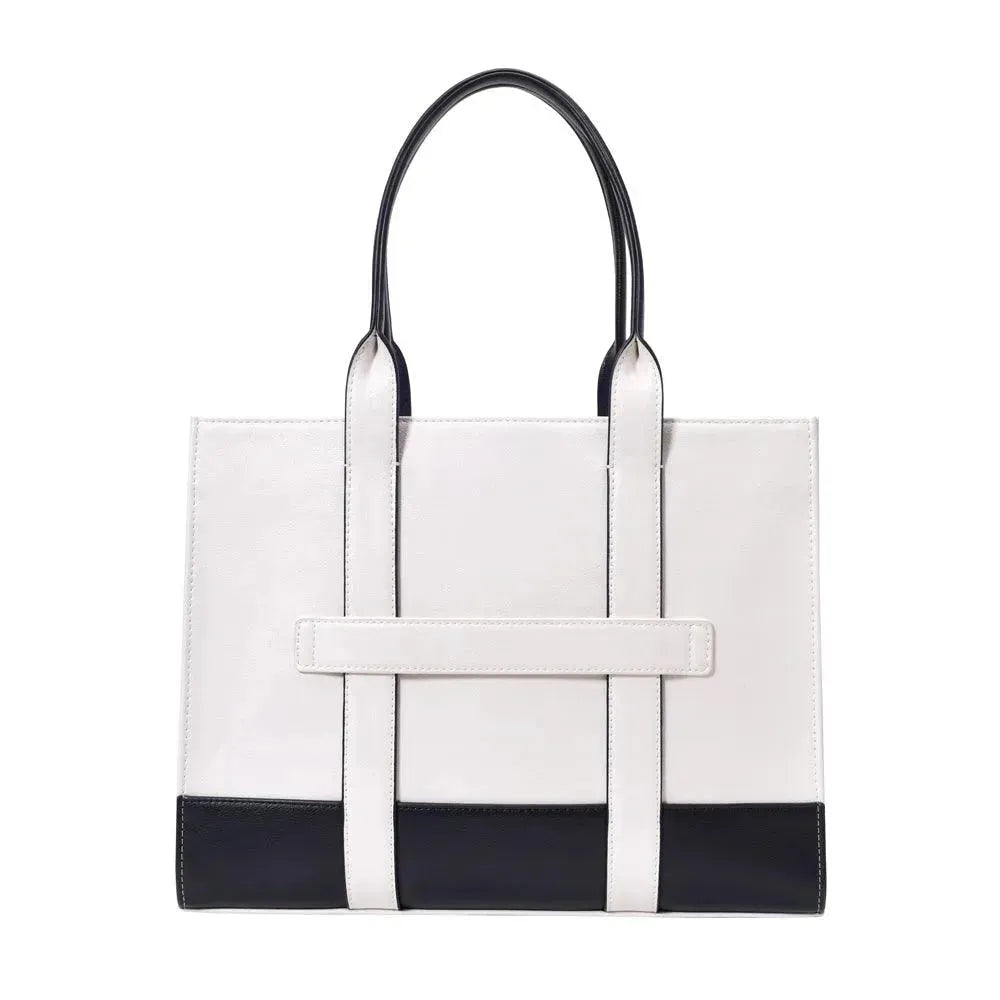 Buy Voyage Color-blocked Commuter Olive Tote bag | Lino Perros