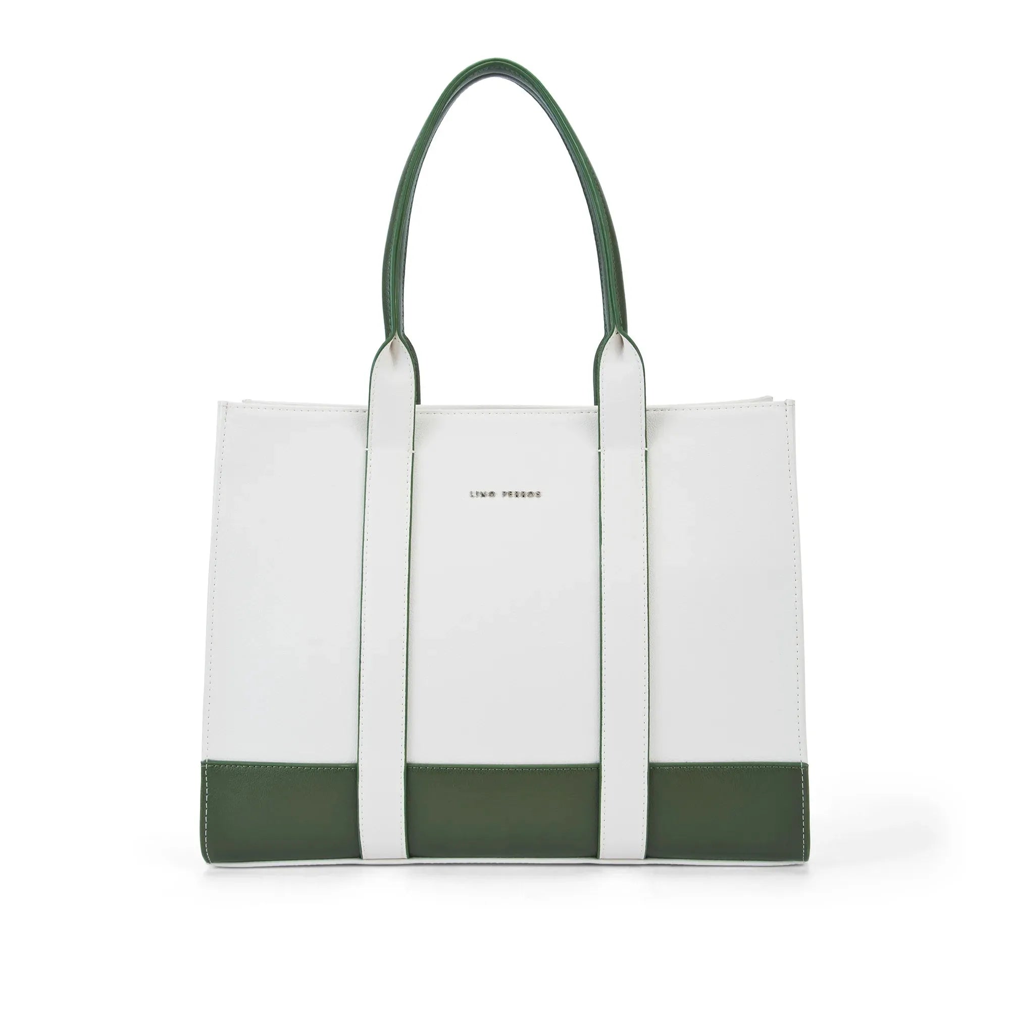 Buy Voyage Color-blocked Commuter Olive Tote bag | Lino Perros