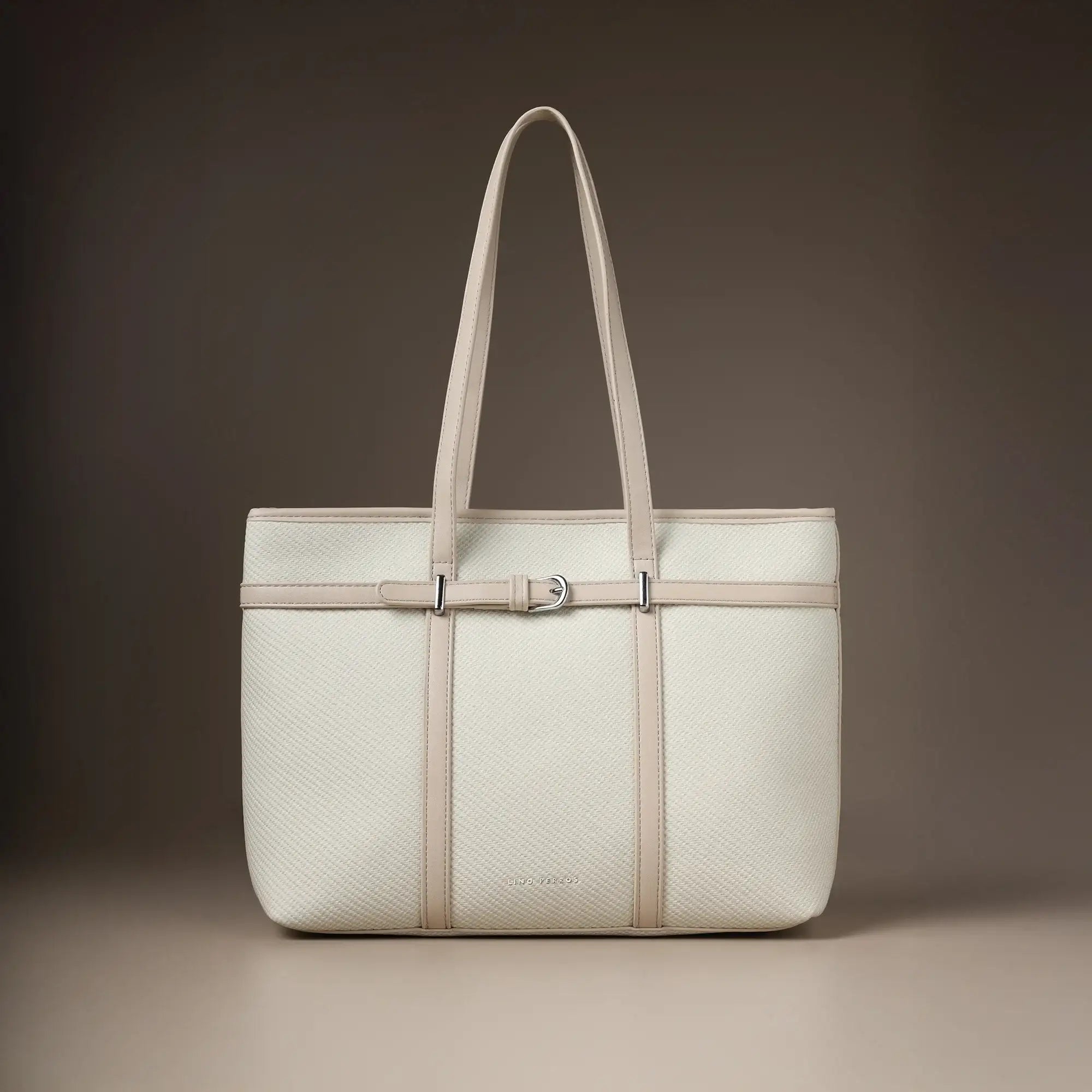 Buy Monroe Timeless Off-White Tote Bag | Lino Perros