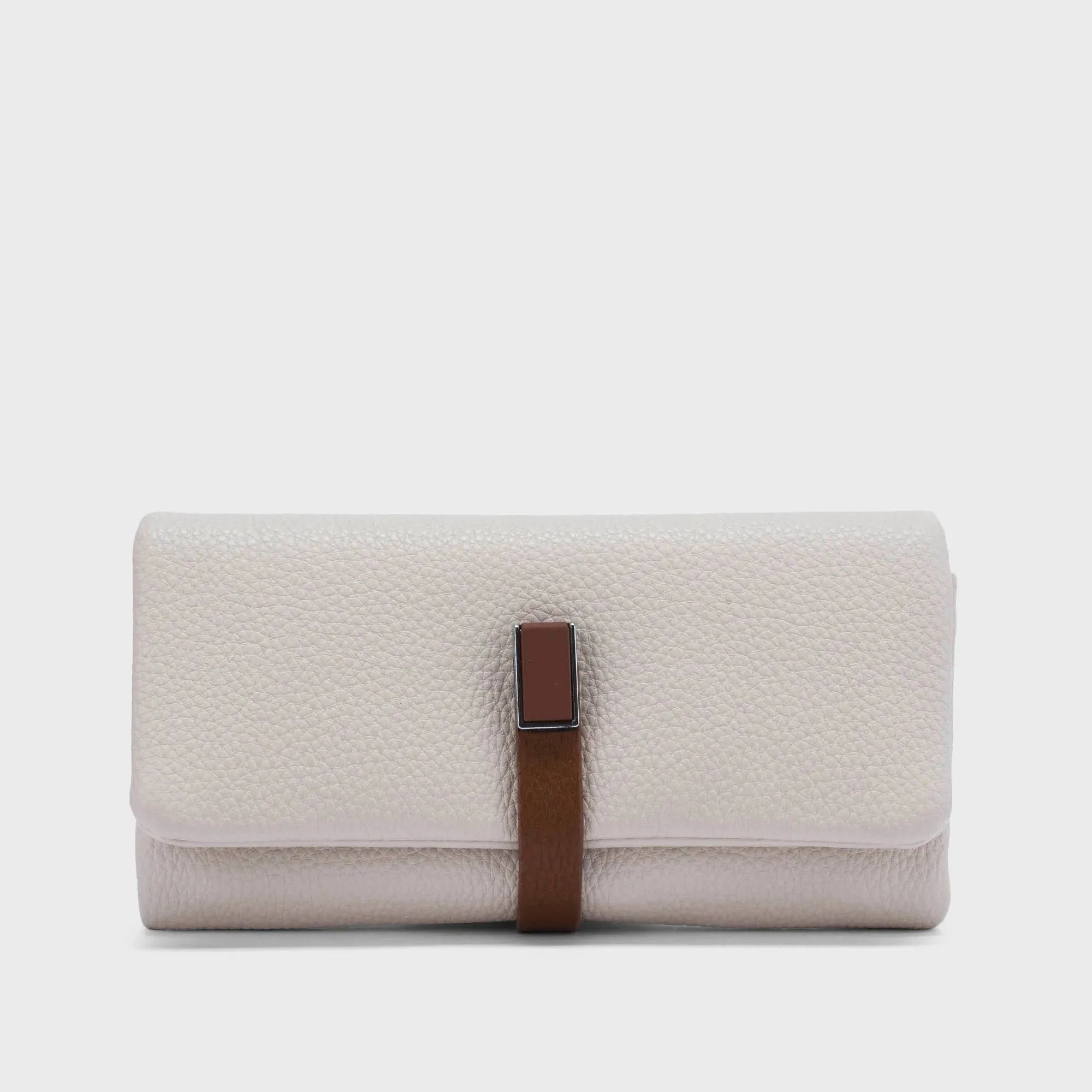 Buy Avril Dual Tone Functional Off white Wallet | Lino Perros
