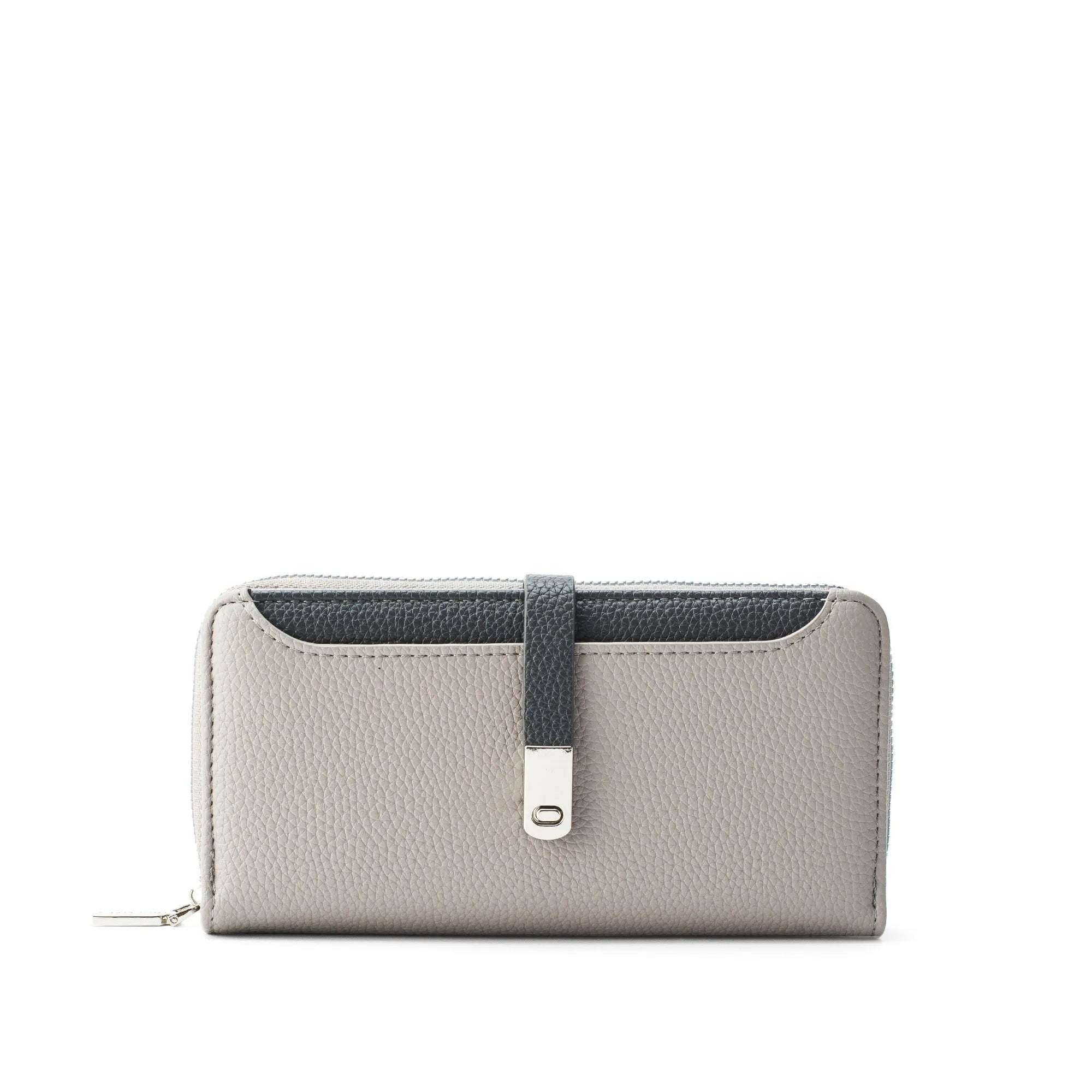 Buy Avril Dual Tone Functional Grey Wallet | Lino Perros